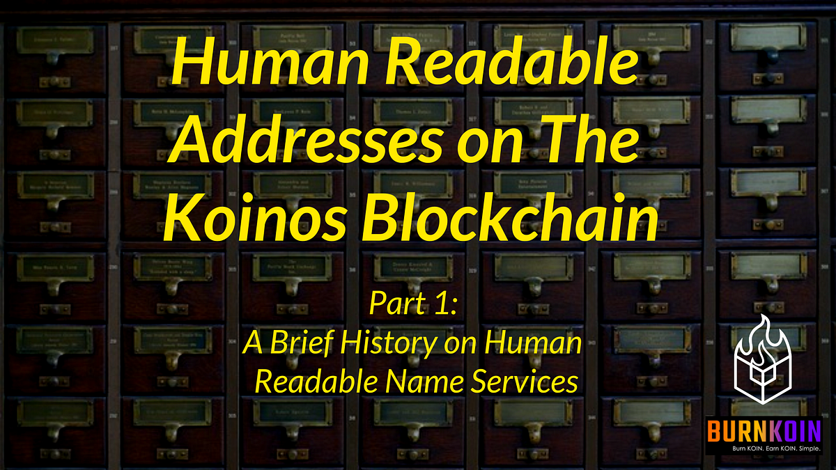 Human Readable Addresses on The Koinos Blockchain | by Kuixihe | Medium