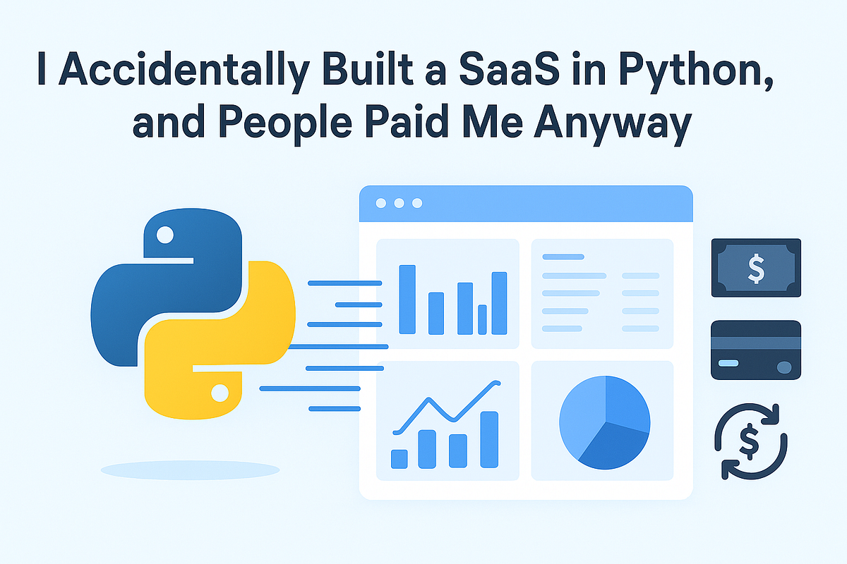 I Accidentally Built a SaaS in Python, and People Paid Me Anyway | by Nikulsinh Rajput | Aug ...