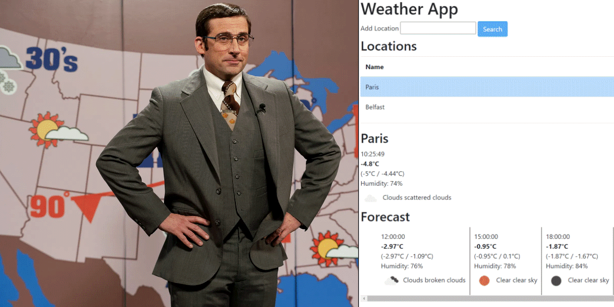 React Tutorial — Build a Weather App from Scratch — Part 1 | by Eamonn Boyle | The Startup | Medium