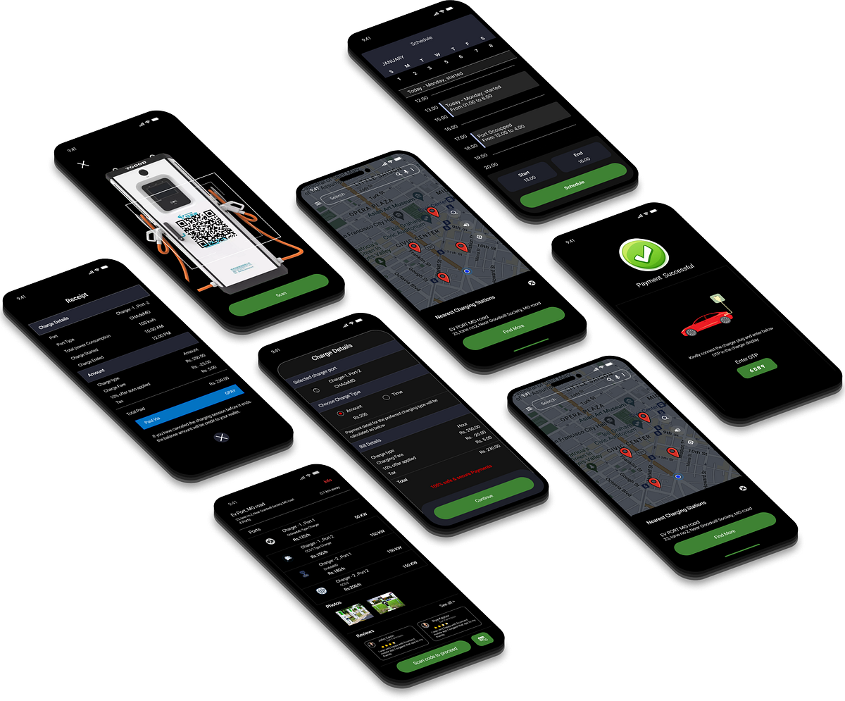 EConnect — UI/UX Case Study of EV car charging mobile application | by ...