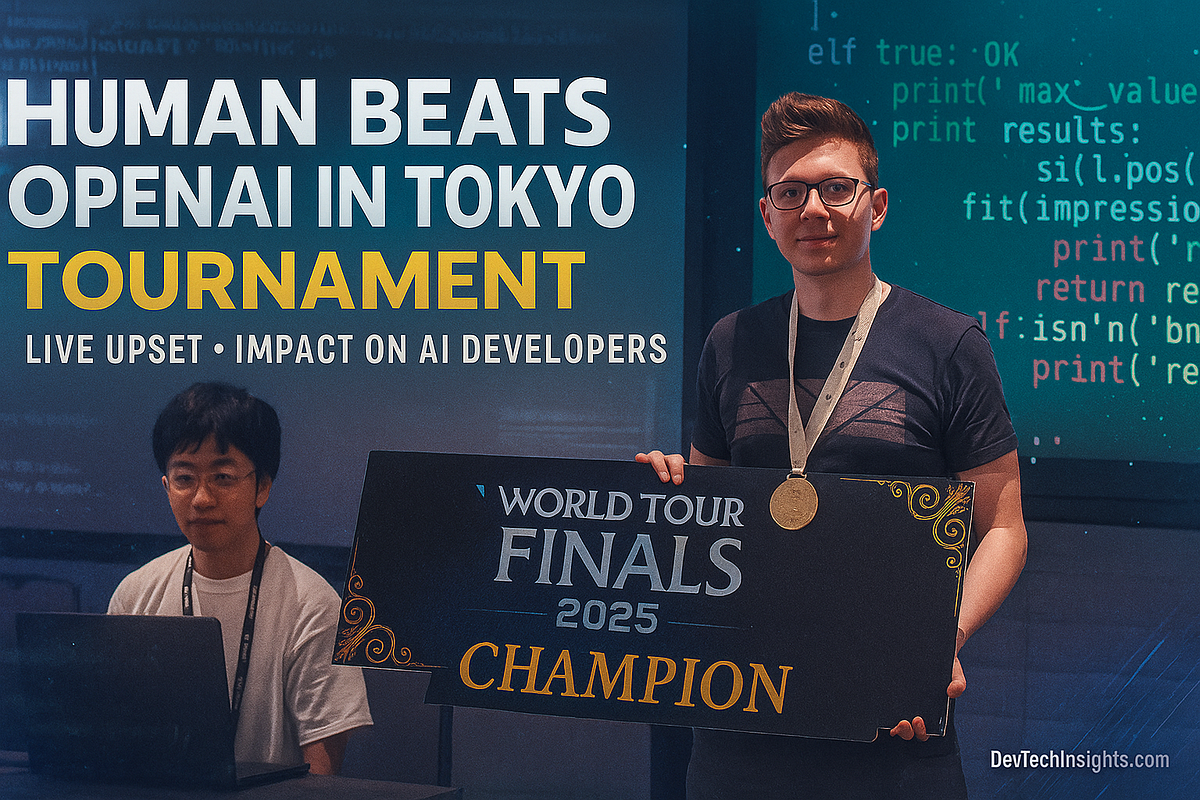 Human Beats AI in Tokyo Showdown – A Wake-Up Call for AI Developers ...