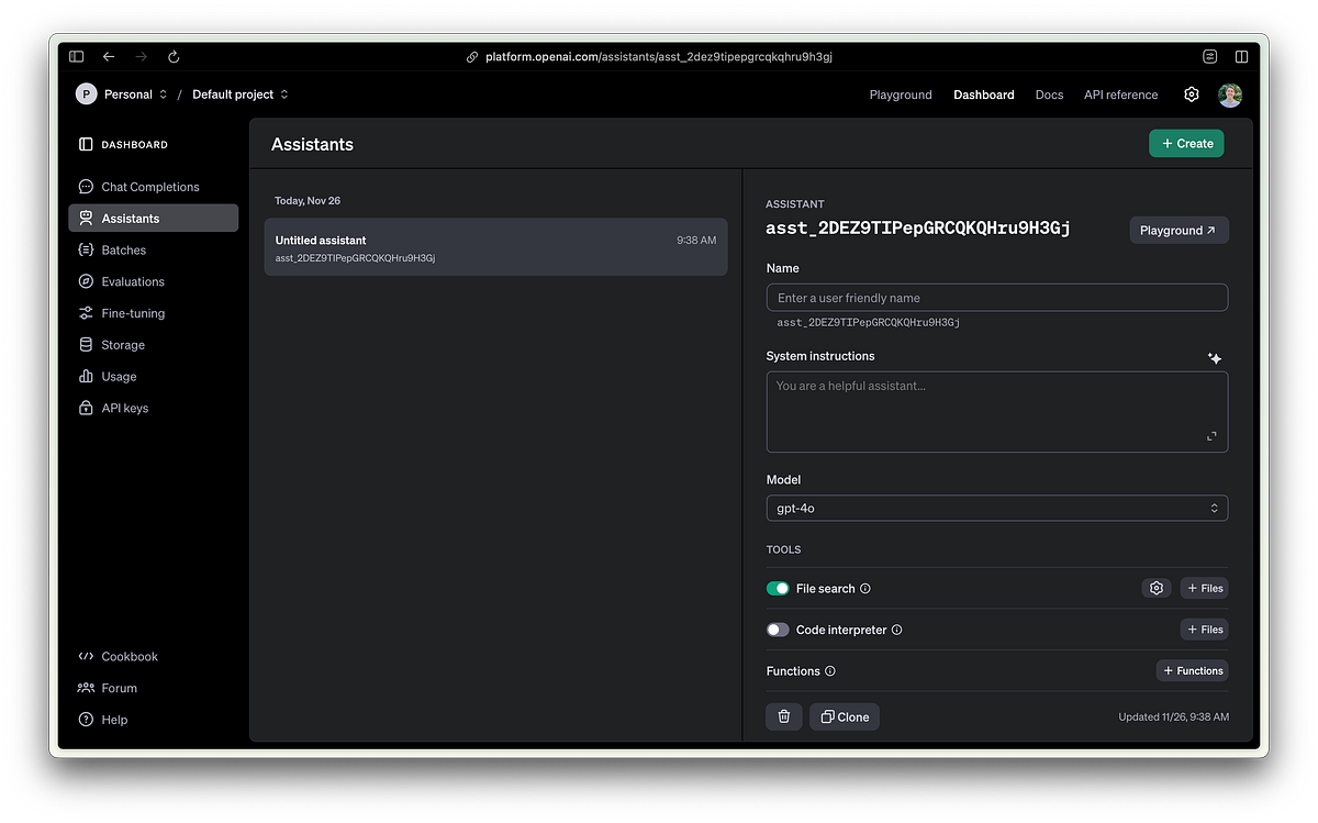 Guide: How to Build a Customized AI Assistant using OpenAI’s Assistants API | by Joe Osborne ...