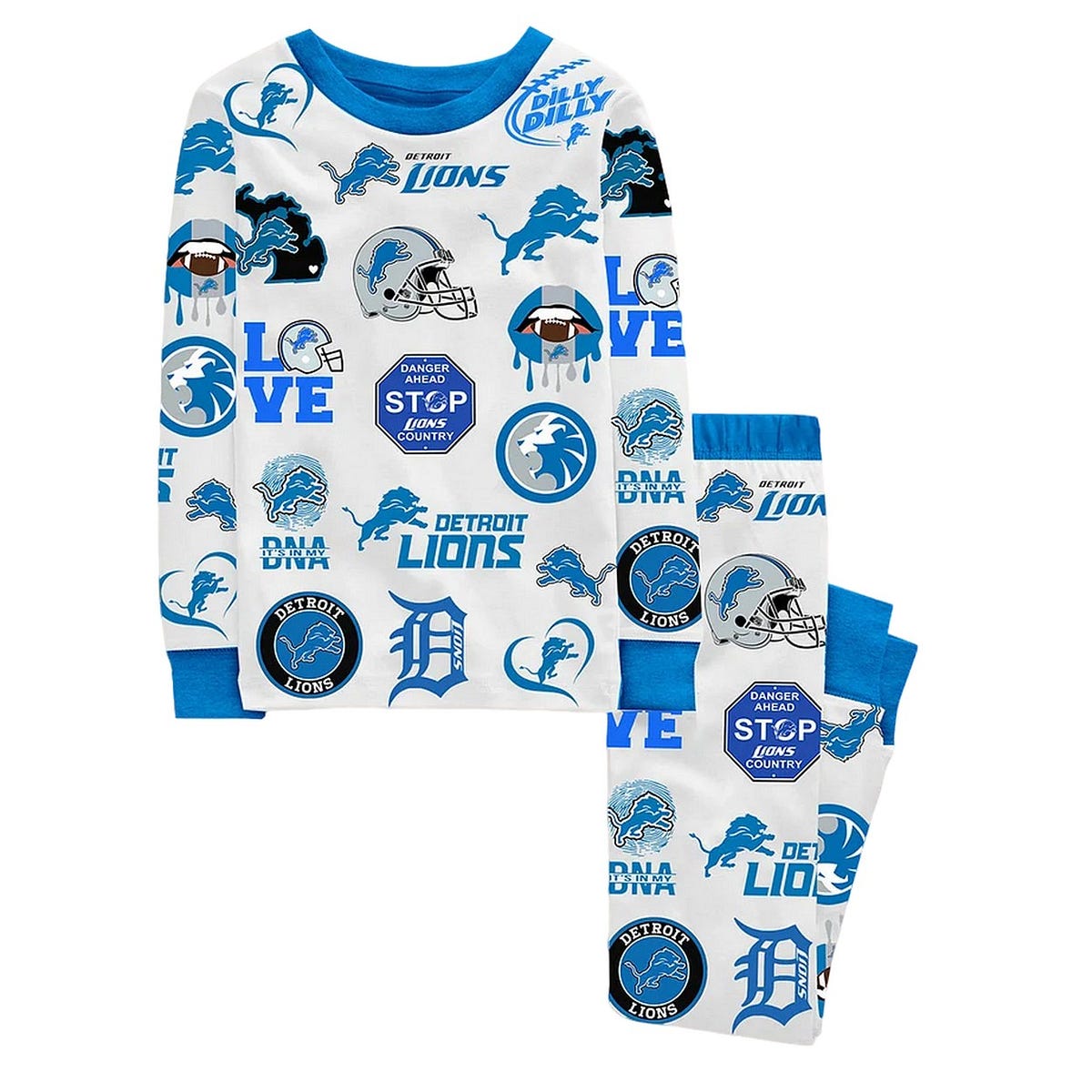 Kid’s Lions Football Pajama Set. Get your young Lions fan ready for ...