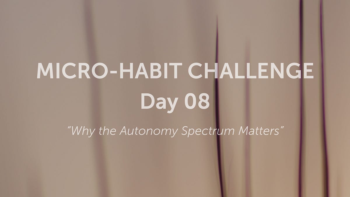Two Week “Micro-Habit” Challenge: Day 08 | by Amina Moreau | Medium