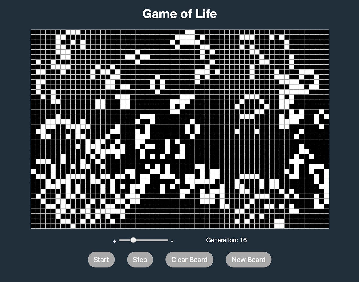 How to code the Game of Life with React | by Pablo Regen | We’ve moved ...