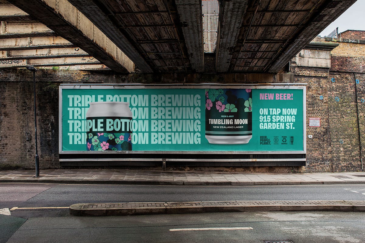 Triple Bottom Brewing. A new identity & can design system for… | by ...