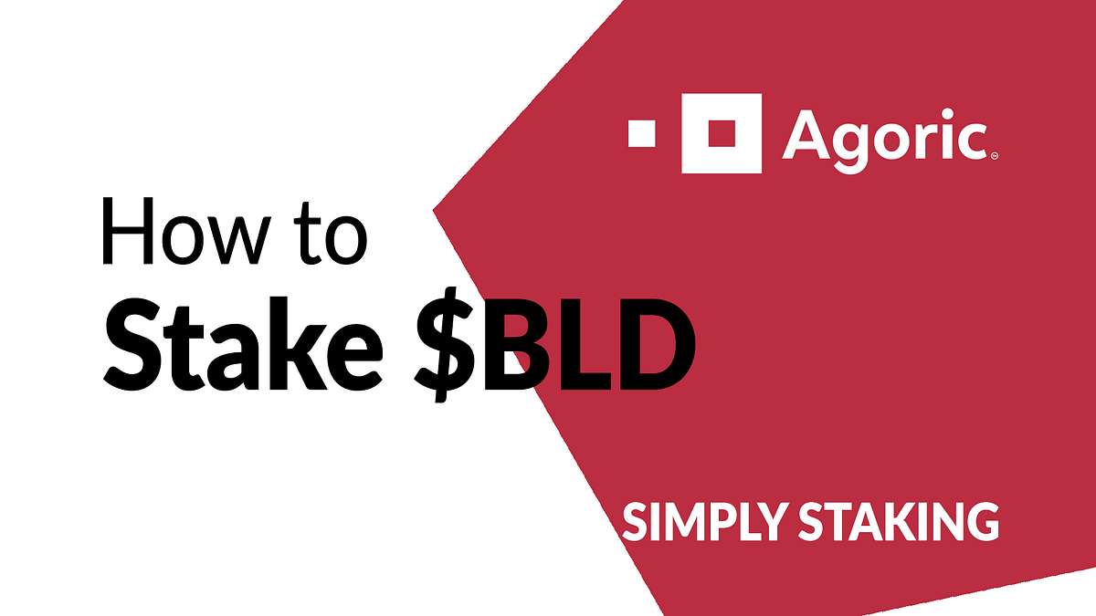 How To Stake $BLD — A Quick Guide — Simply Staking | by Gianluca ...