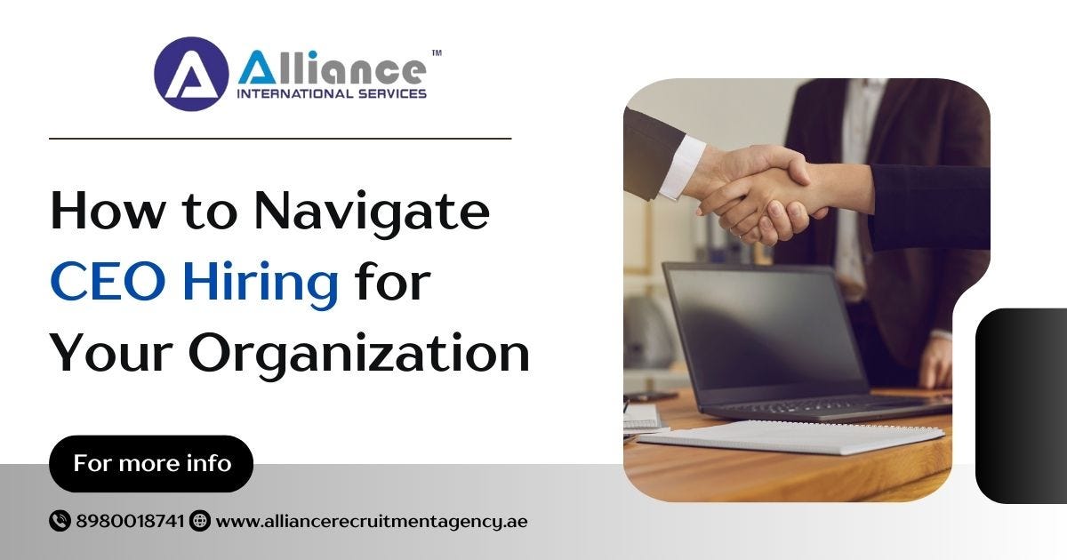 How to Navigate CEO Hiring for Your Organization | by Alliance ...