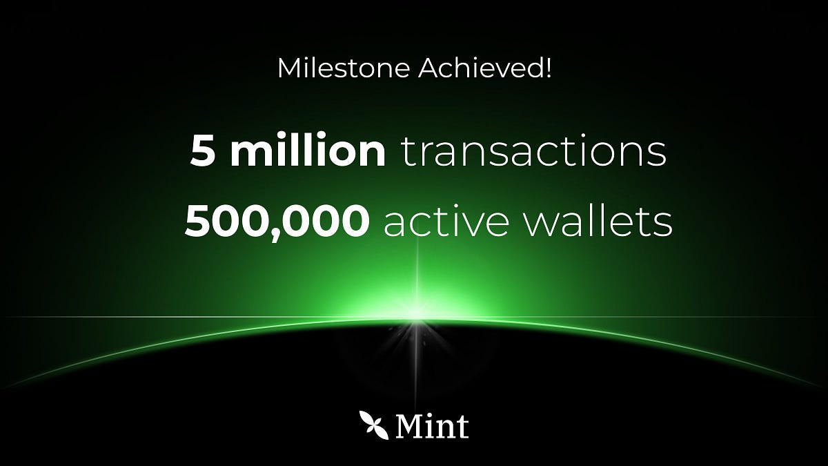 We are thrilled to announce that Mint Blockchain has surpassed 5 ...