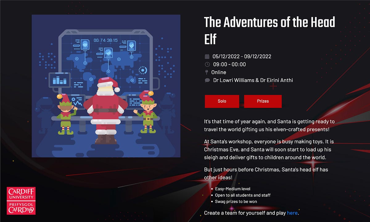 The Adventures of the Head Elf — Capture The Flag (CTF) Walk-Through | by CUCyberResearch | Medium