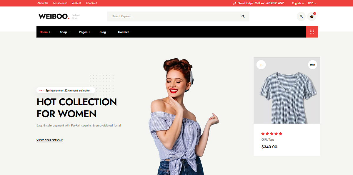 Fashion — WordPress WooCommerce Theme - React Theme - Medium
