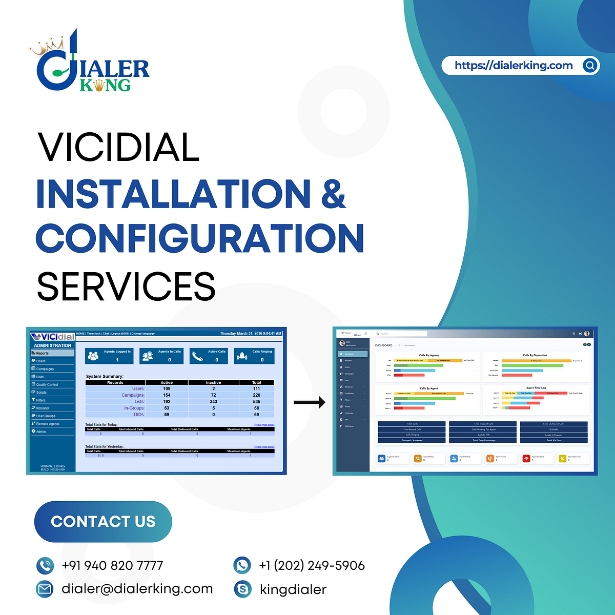 VICIDIAL installation & configuration - DialerKing Technology - Medium
