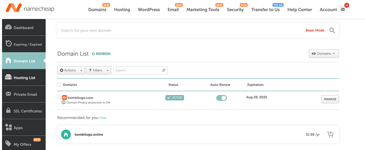 Setting Up a Custom Domain with Namecheap for Your Netlify App | by Luka | Medium