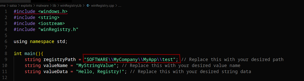 C++ Class Handling with Windows Registry Operations | by S12 - 0x12Dark Development | Medium