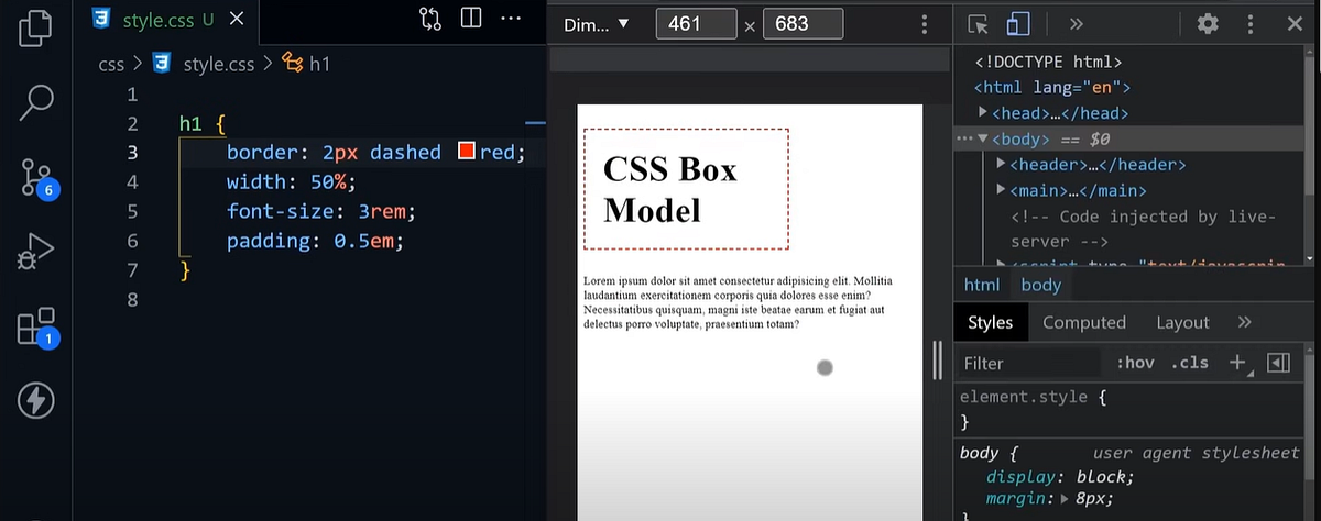 CSS Full Course for Beginners Complete All-in-One Tutorial Chapter 5: Box Model : By Dave Gray ...