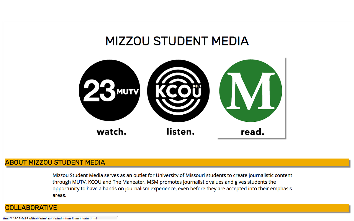 Review of Mizzou Student Media. As a member of the Strategic… | by ...