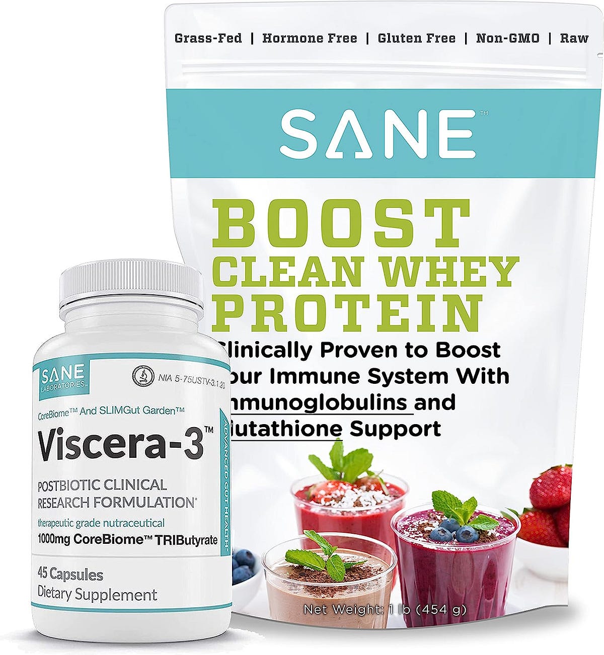 SANE Viscera 3 POSTbiotics with Clean Whey Protein Powder - Sane - Medium