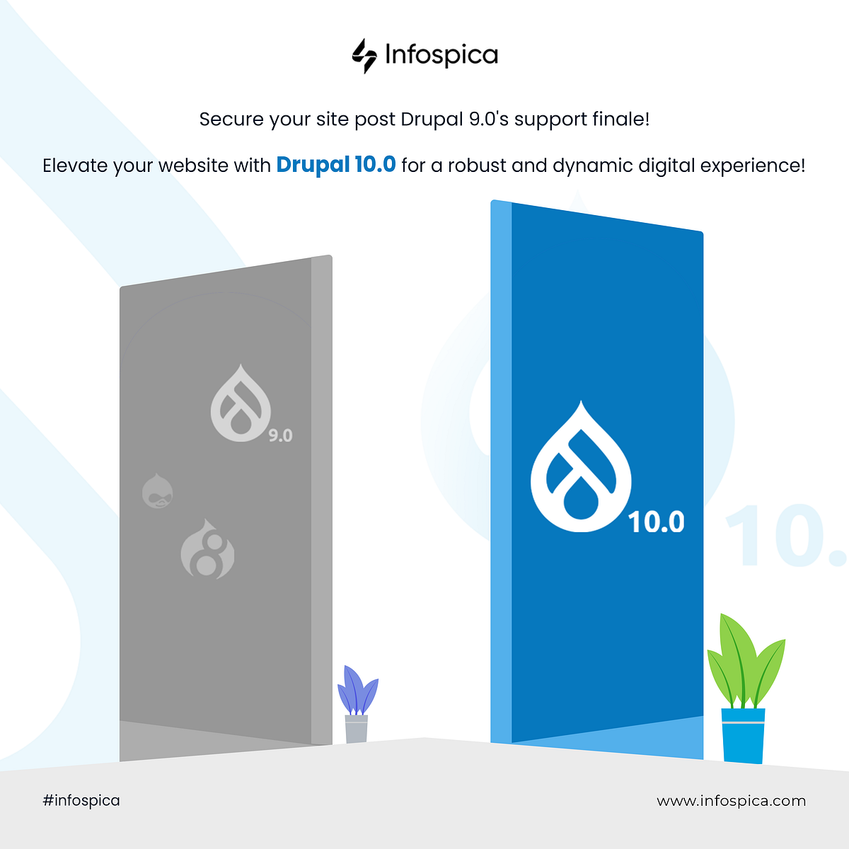 Drupal 9 Reaches End-of-Life: Embracing the Future with Drupal 10 | by Infospica | Medium