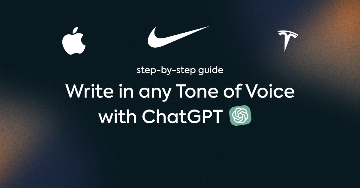 Write in any Tone of Voice with ChatGPT (Step-by-Step Guide) | by ...