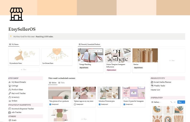 EtsySeller Notion Template. combine the versatility of Notion’s… | by ...