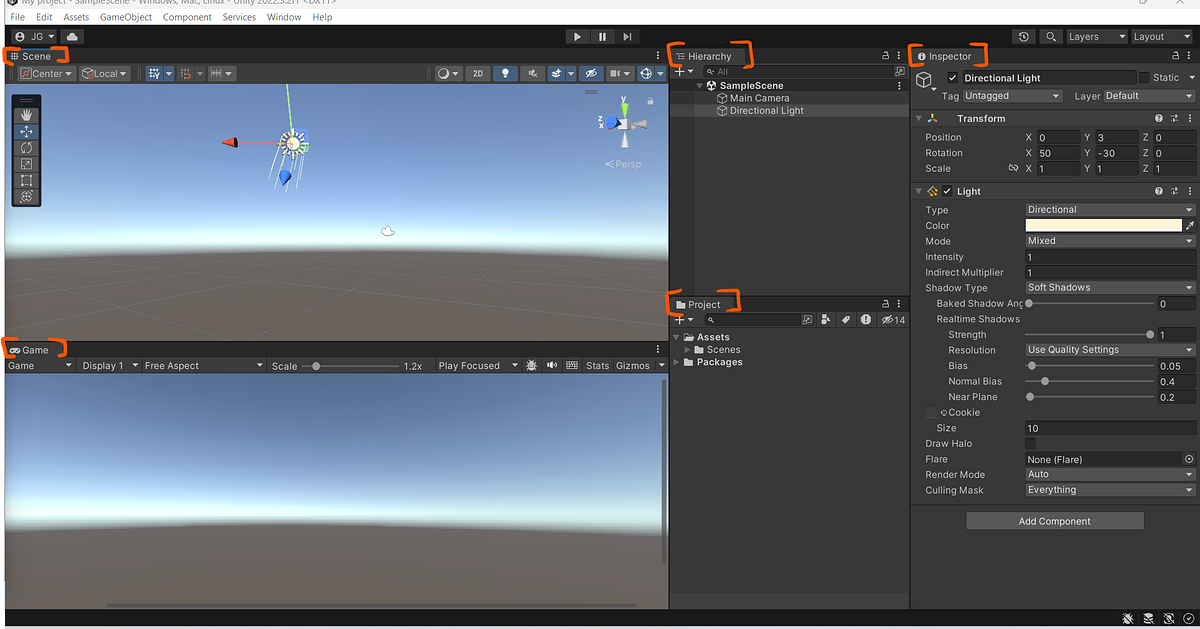 Understanding Unity editor and how to navigate the scene view | by Jessica Granzow | Medium