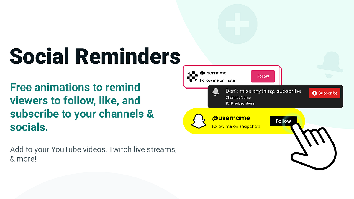 Streamlabs Announces New Free Social Reminder Animations to Help Grow ...