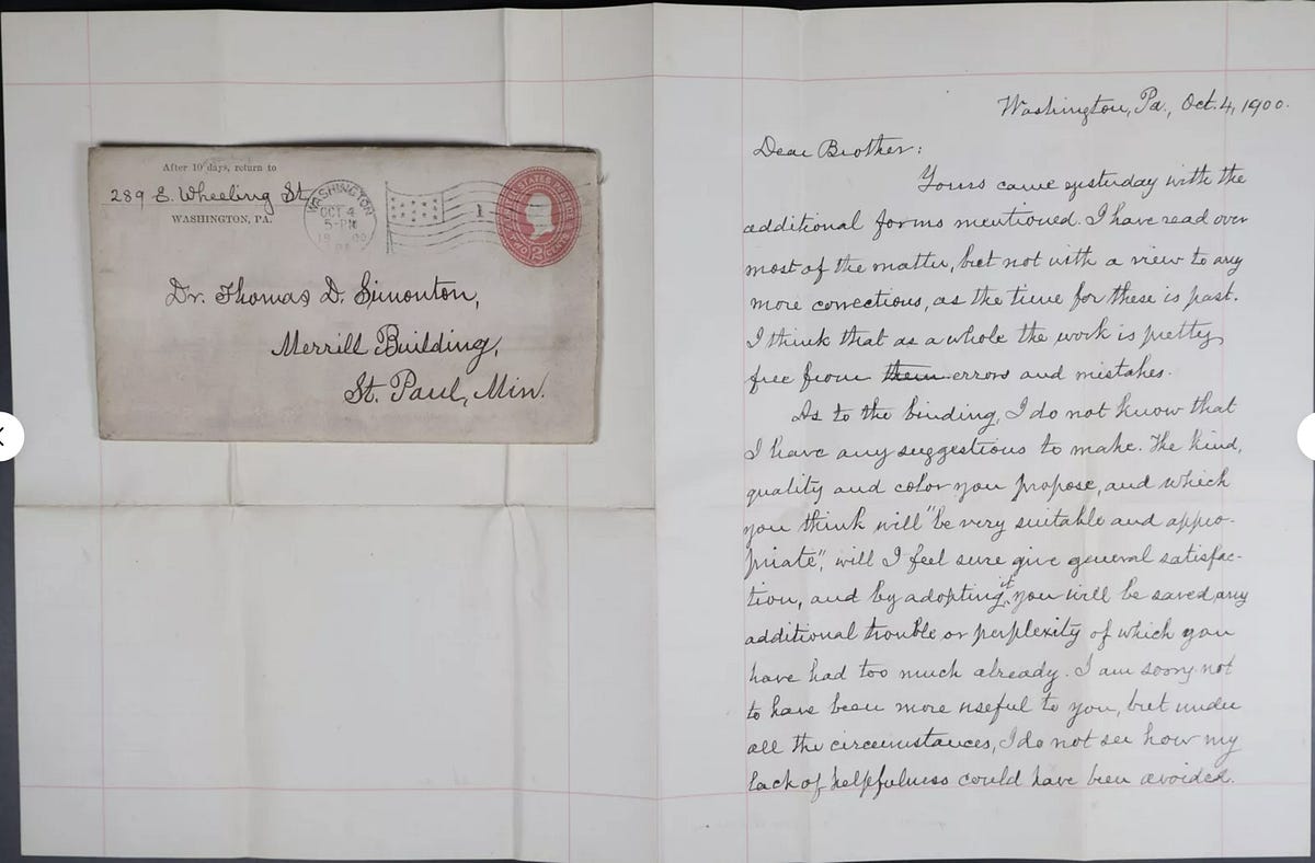 Eminent Judge John W. Simonton’s letter to his brother on daily life ...