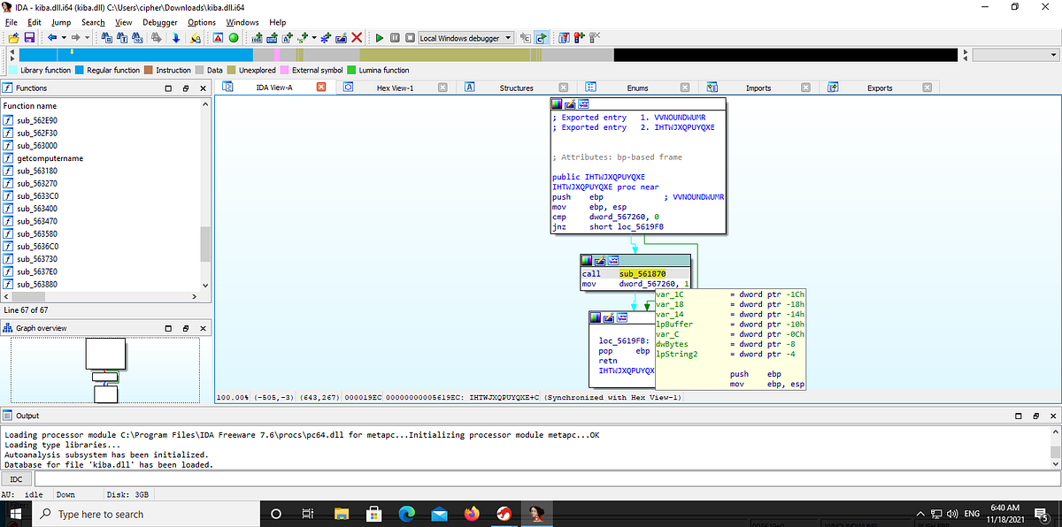 Static Analysis of Hancitor malware -Part1 | by Ciph3r | Medium