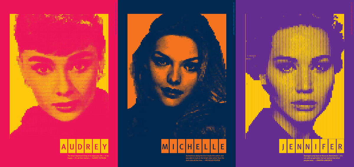 Coded portraits | GCSE mock exam. These are portraits of three ...