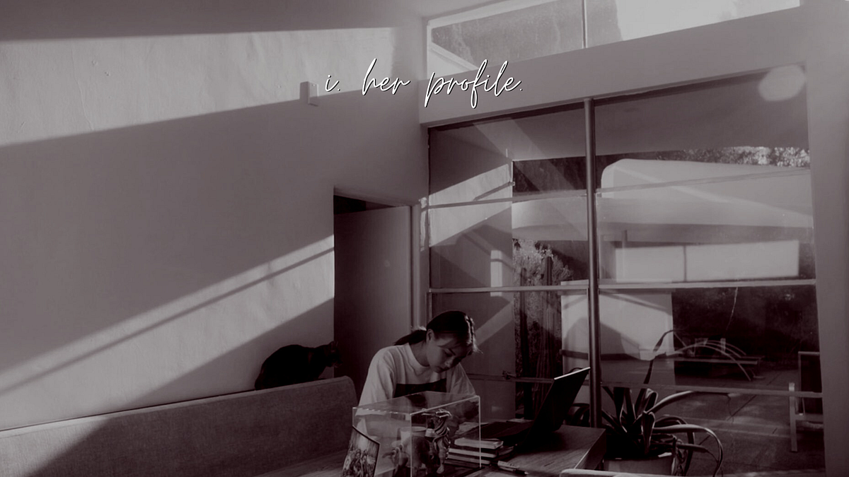 i. her profile. - Chelsea Beatrice Valentine - Medium