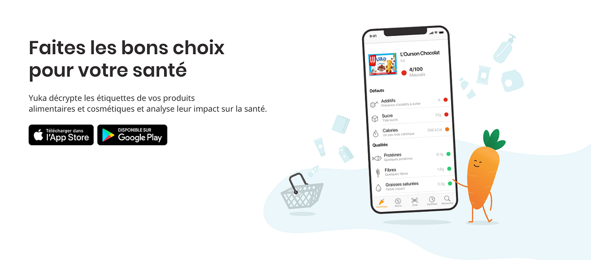 Redesign d’une application mobile, Yuka | by Soraya Amchaar | Medium