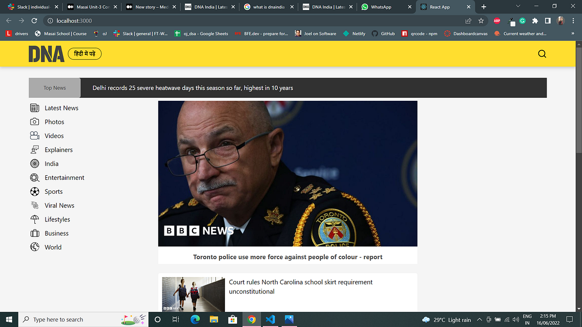 Masai Construct Week Project. Cloning DNAIndia.com | by Mohd Haroon Qureshi | Medium