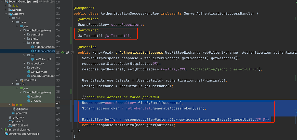 Setting up Spring Security-webflux(8): Integrate JWT | by Craftsman | Medium