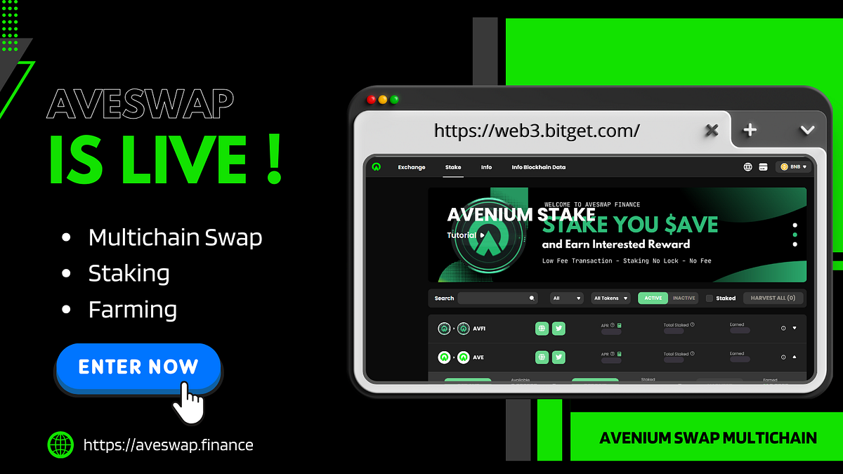 Aveswap is Now Live. Aveswap is Now Live: Explore the Future… | by Avenium Documents | Medium