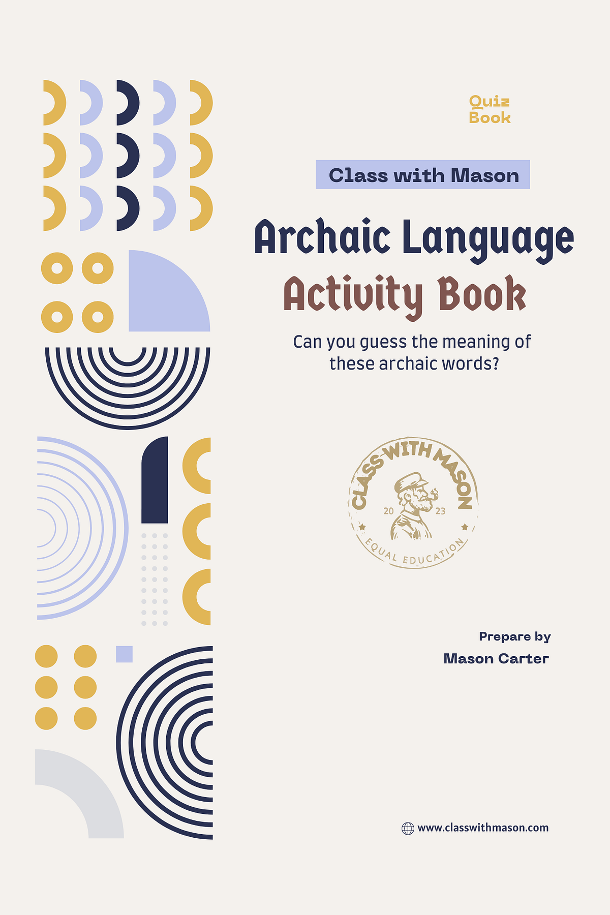 Archaic Language: Activity Book - Mushahid Syed - Medium
