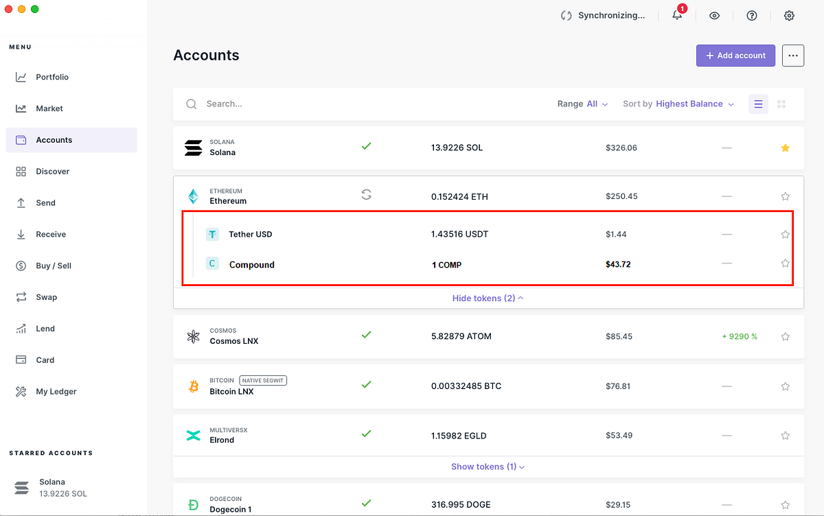 How to store COMP, Compound with Ledger Wallet | by Anthony Gorman | Medium