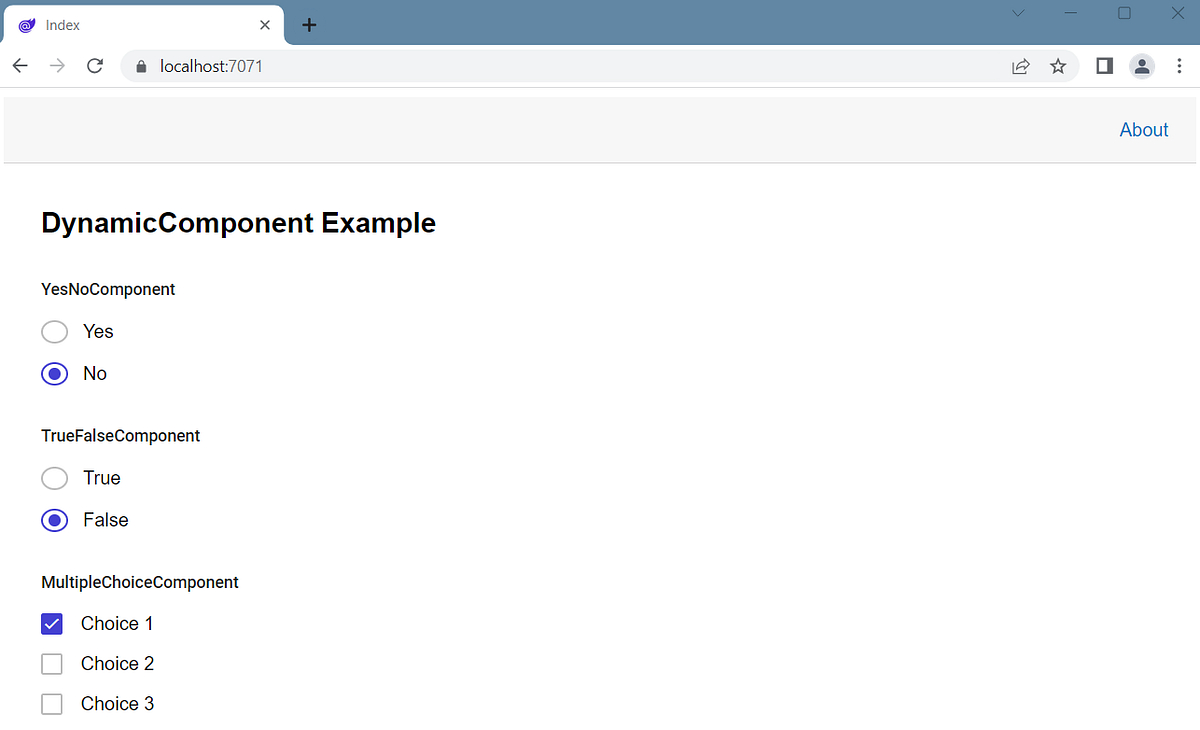 Getting Started with Blazor’s DynamicComponent Component — Part 1 | by Chuck Beasley | Medium