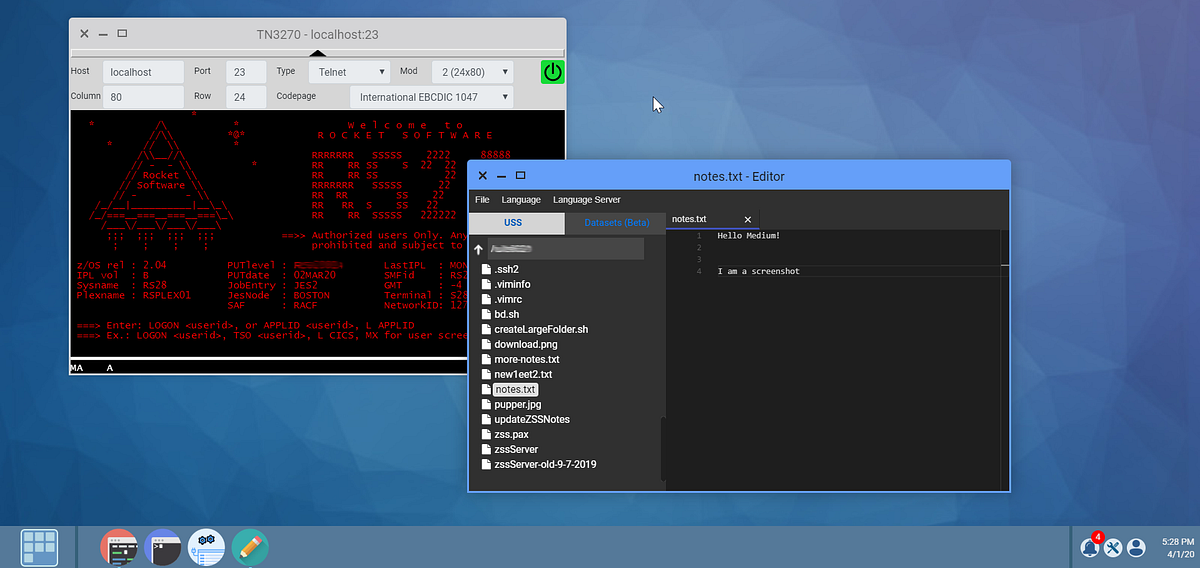 An Introduction to the Zowe Virtual Desktop | by Leanid Astrakou | Zowe ...