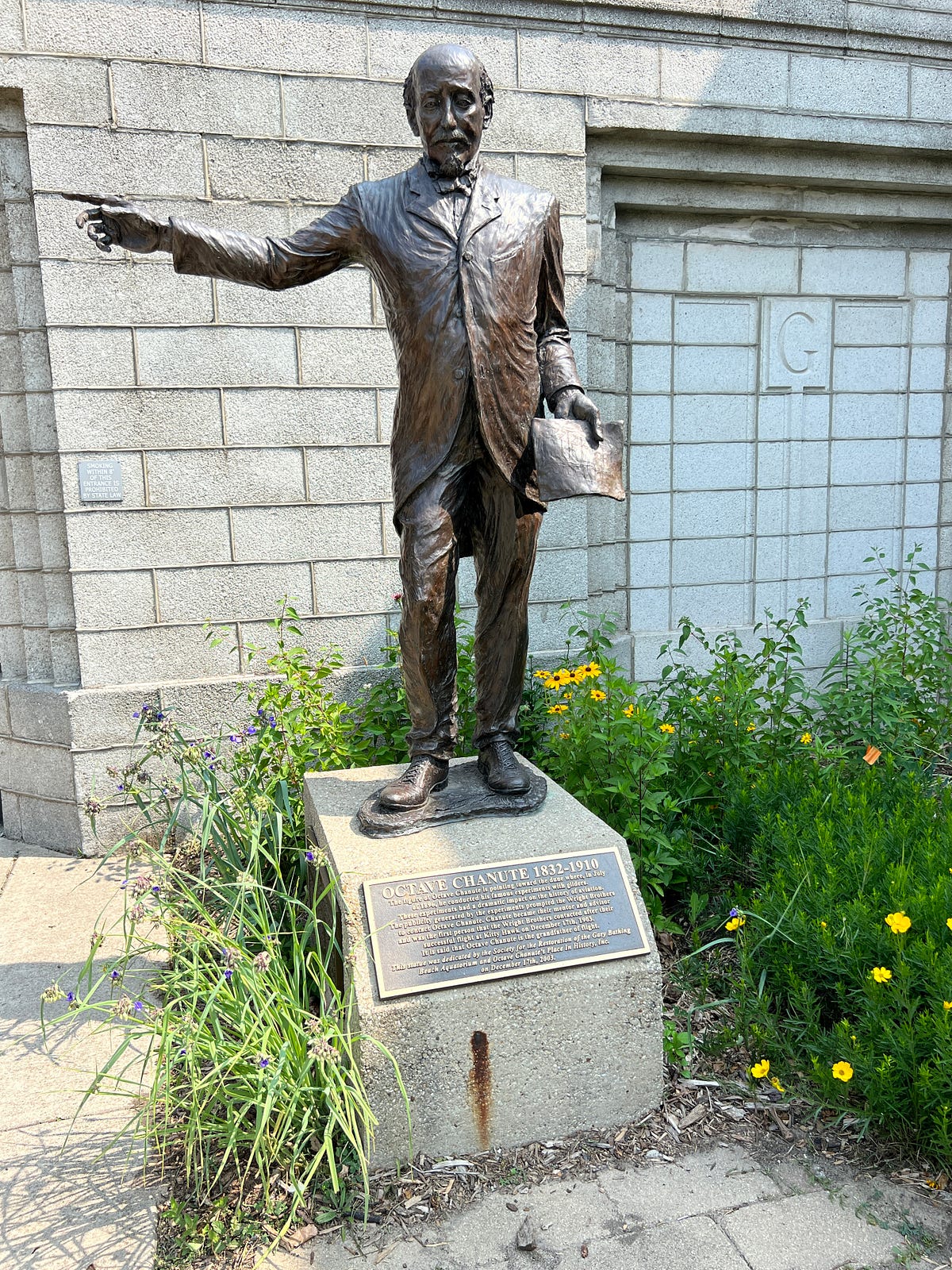 Octave Chanute Statue in Gary, Indiana - Six Word Photo Story Challenge ...