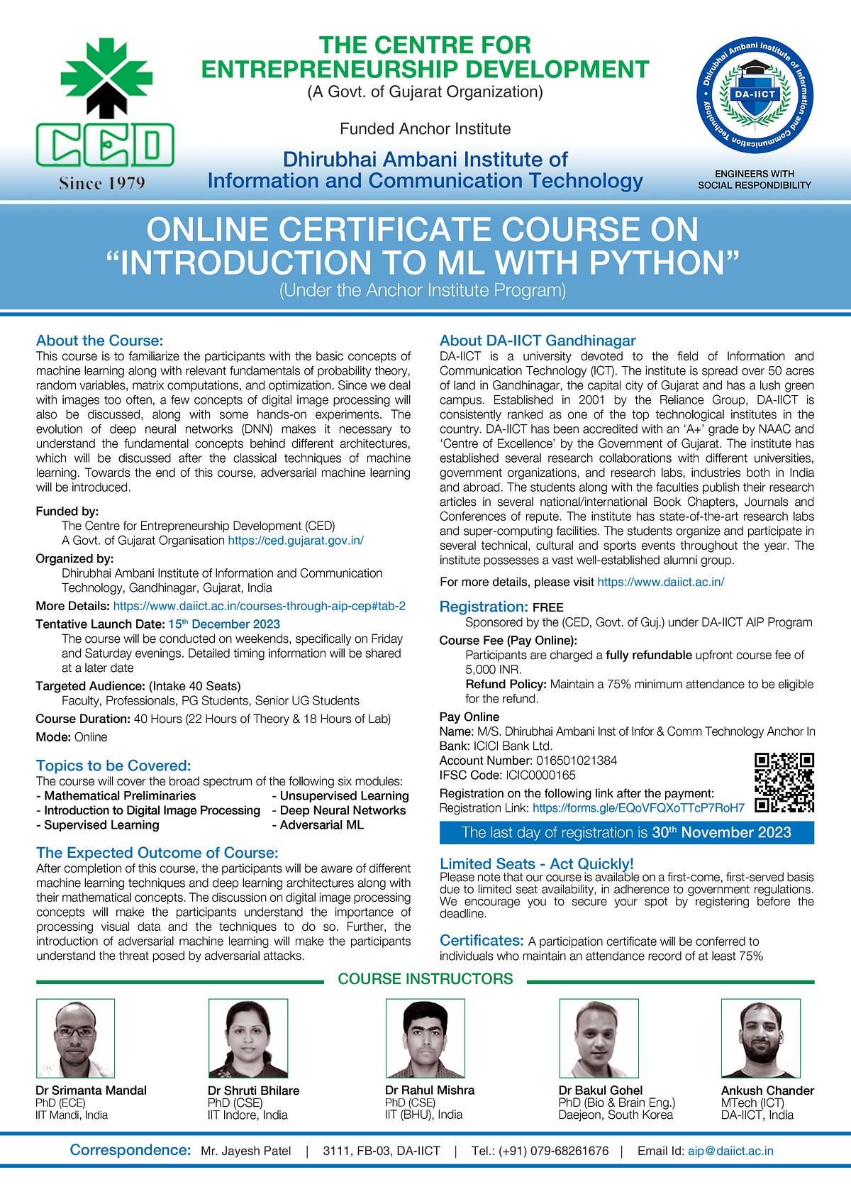 Join our Online Certificate Course on “Introduction to Machine Learning ...