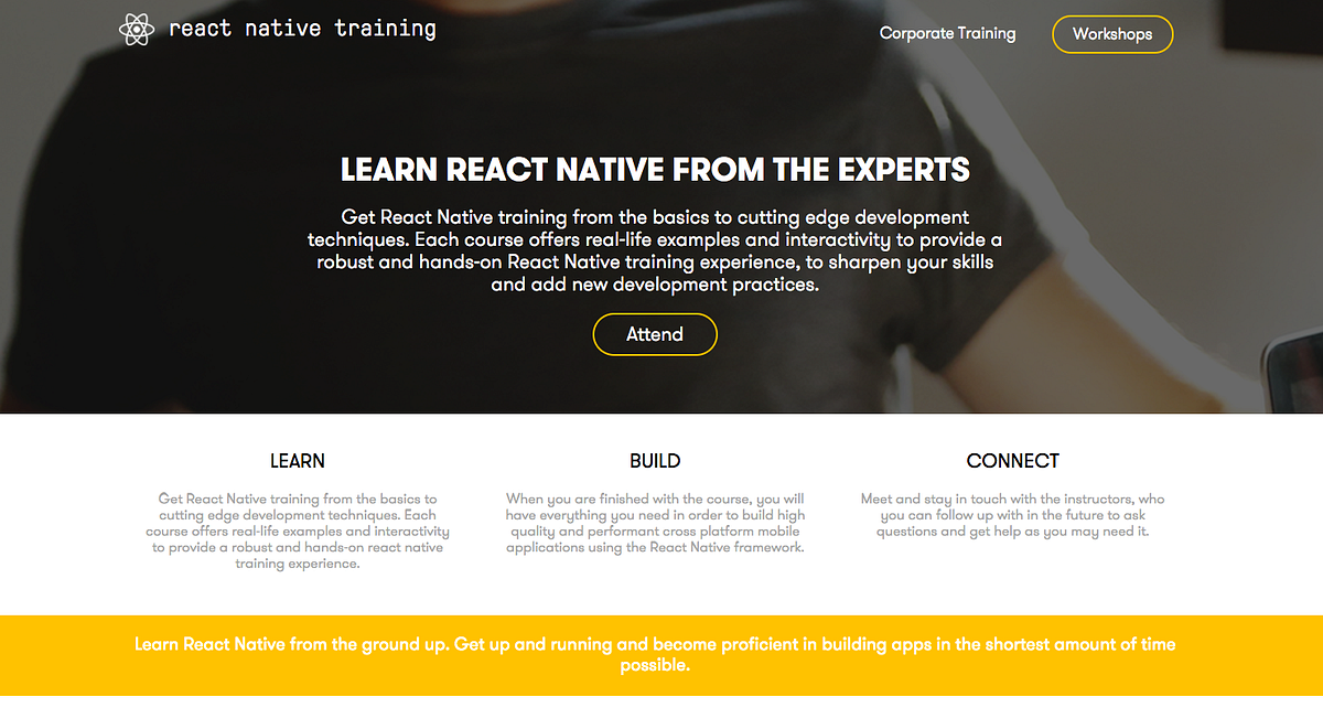 React Native Training. Professional React Native Workshops and… | by Nader Dabit | React Native ...