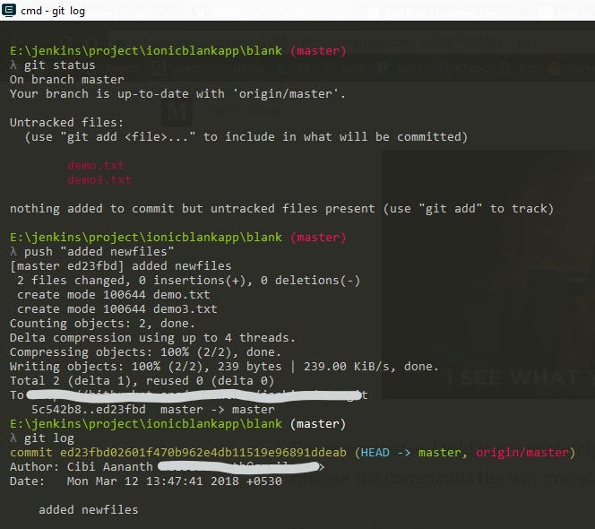 How To Add Commit And Push To Git Using One Command On Windows By 7277