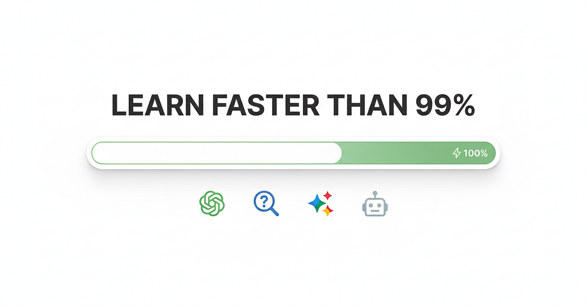 How to Learn Faster Than 99% of People (Using AI) | by Zahin | Write A ...