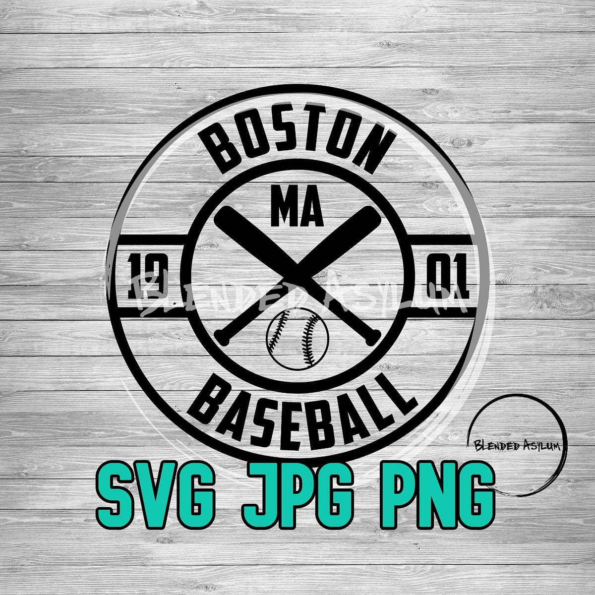 Baseball Founded Boston SVG PNG JPG | Baseball Boston Ma Vector File ...