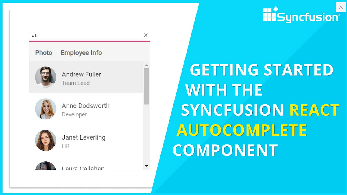 Getting Started with the React AutoComplete Component - Arun Raj - Medium