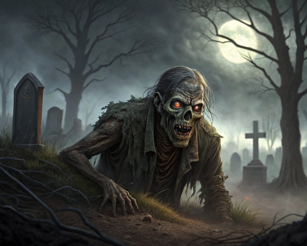 The Graveyard Zombie. RWDrabble #2.0.070 — Psyche | by Gary L Ellis ...