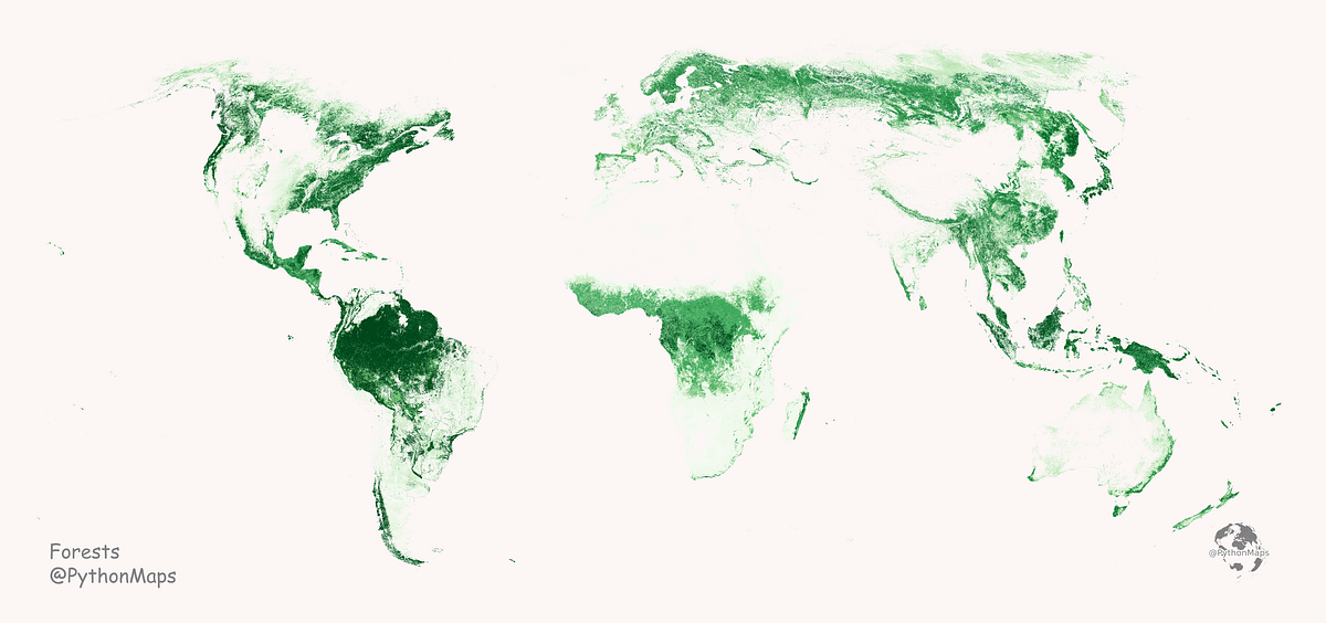 Creating Beautiful Forest Maps with Python | by Adam Symington ...