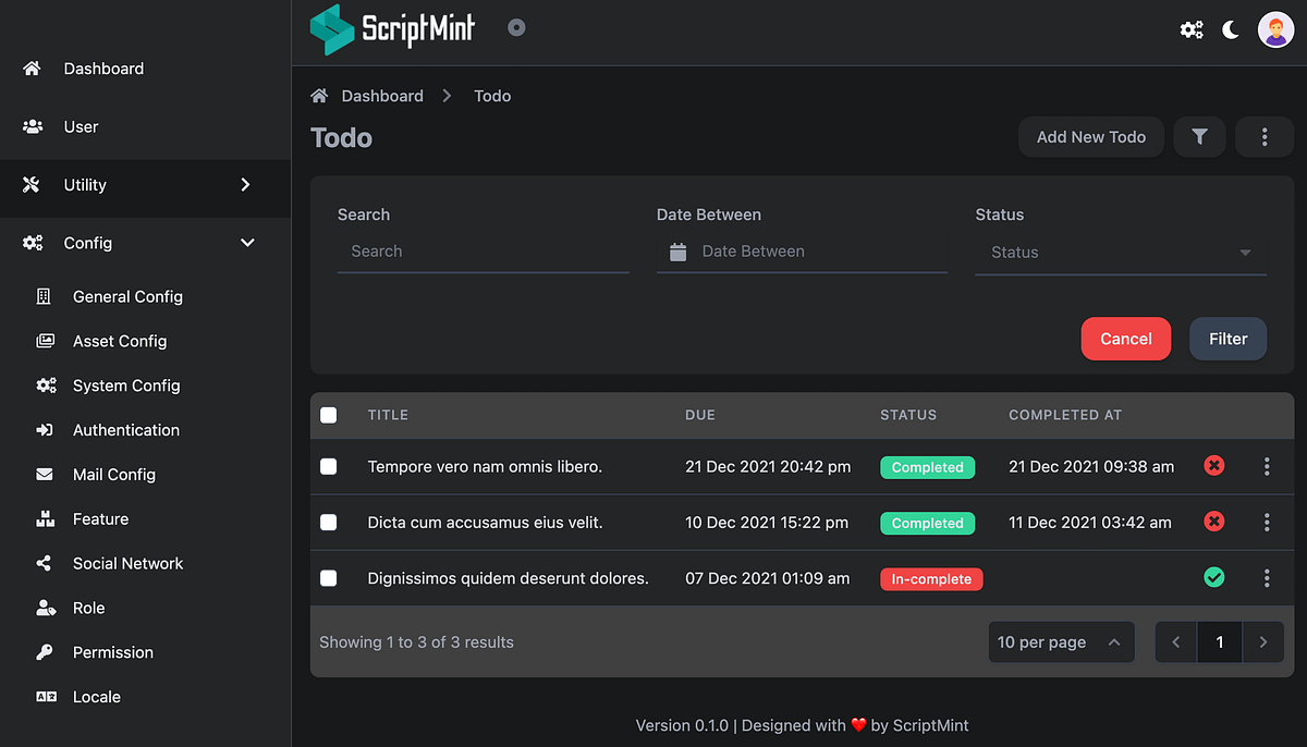 Looking for Admin Panel built with Laravel 8, Vue.js 3 & Tailwind CSS? | by ScriptMint | Medium