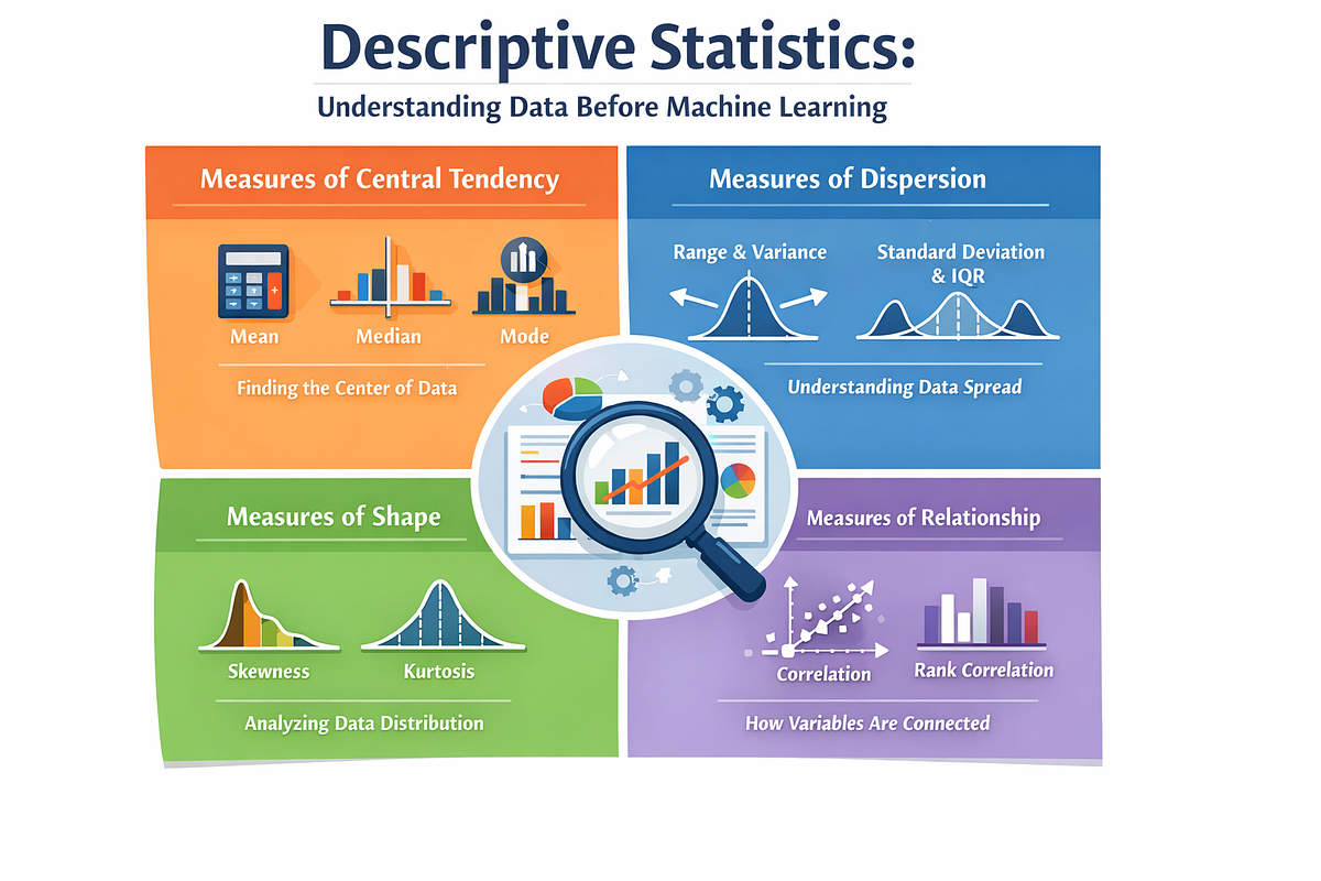 Descriptive Statistics : Understanding Data Before Machine Learning | by DharamveerprakashP ...