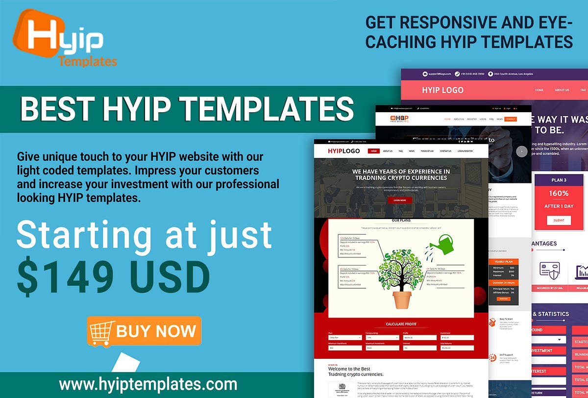 Buy HYIP templates with a unique and attractive layout. Our HYIP ...